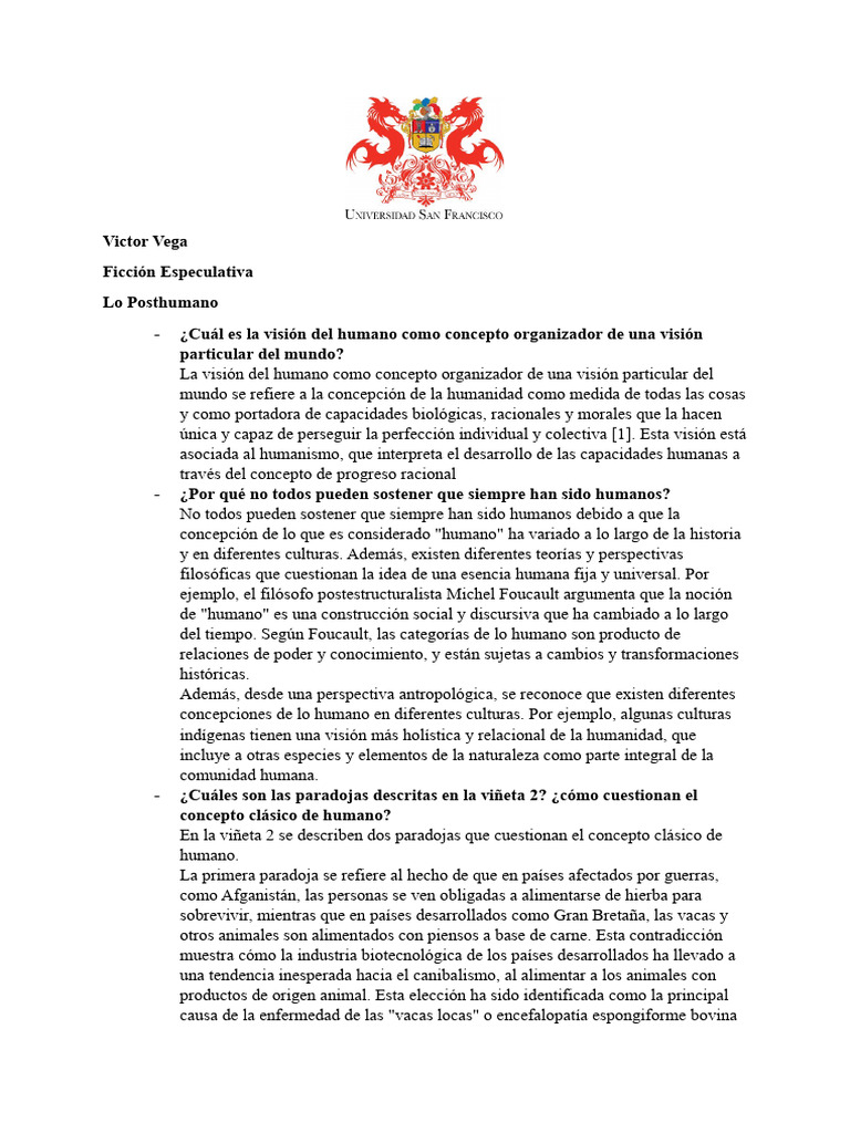 Lo Posthumano | PDF | Michel Foucault | Humano