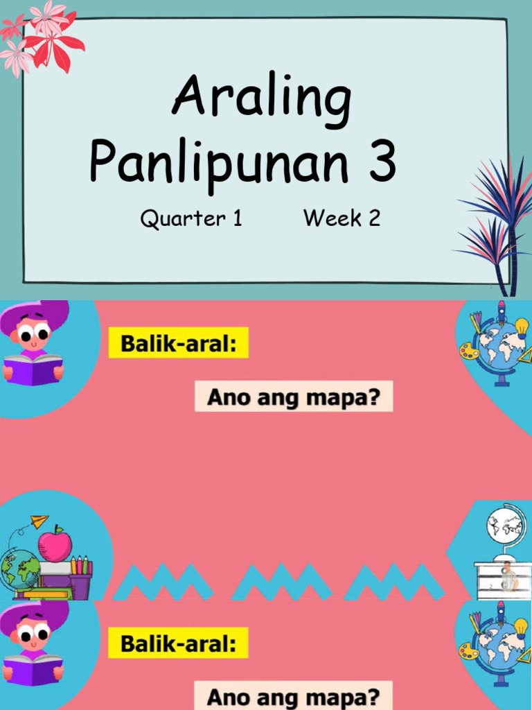 Araling Panlipunan 3: Quarter 1 Week 2 | PDF
