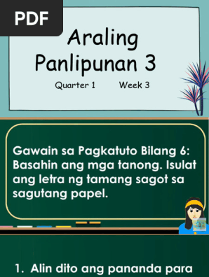 Araling Panlipunan 3 Q3 AralPan 9 Module 3 | PDF