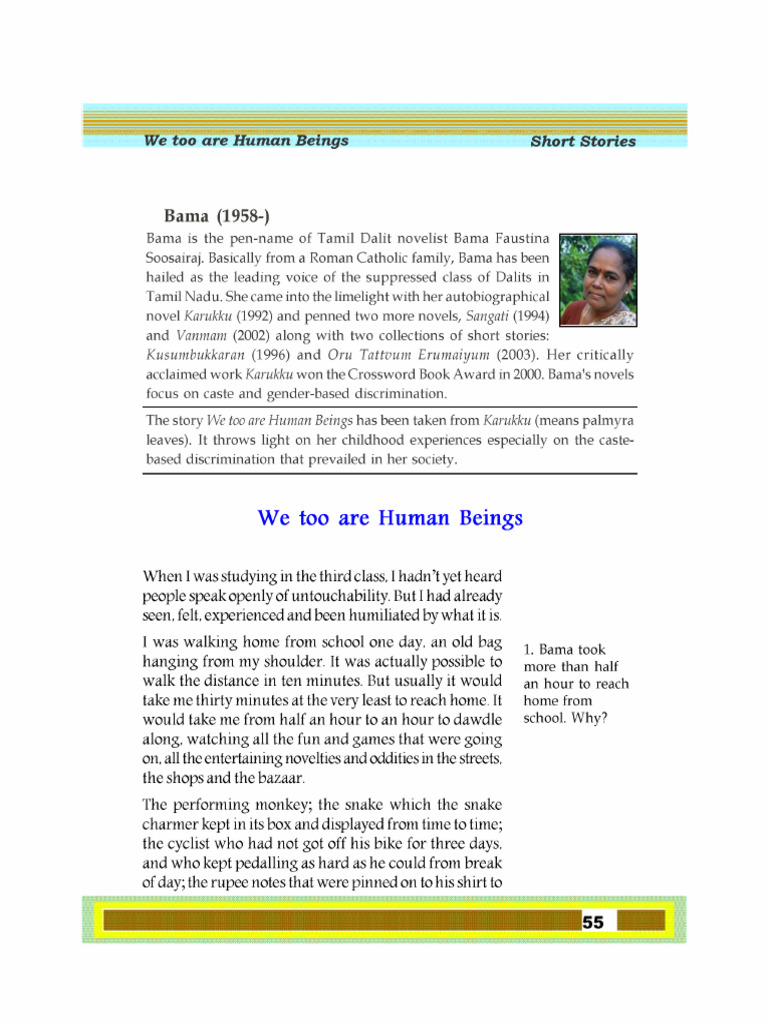 Analysis - We Too Are Human Beings | PDF Analysis - We Too Are Human Beings | PDF
