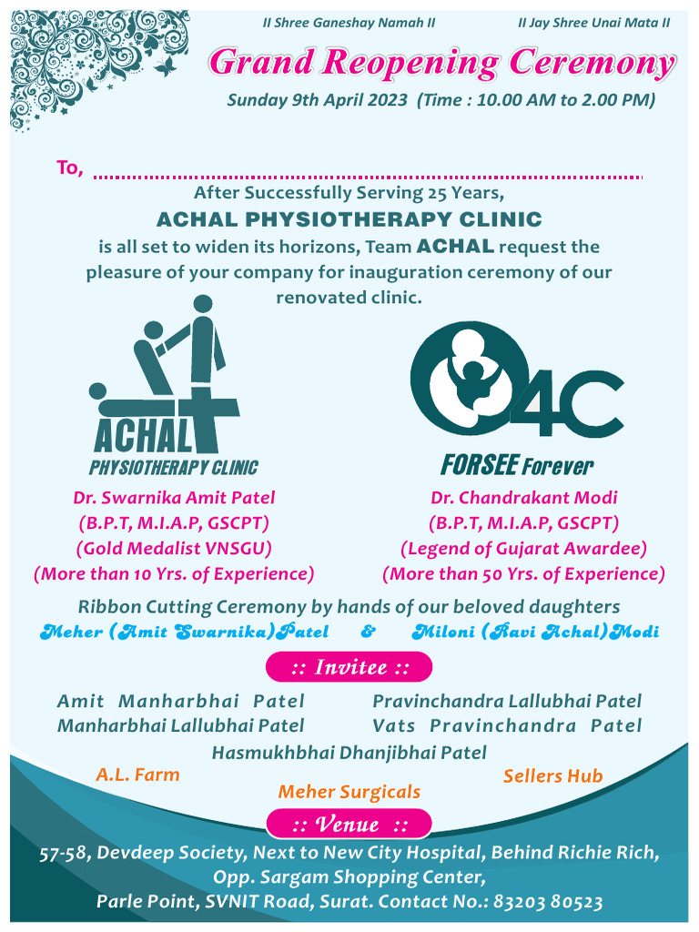 Grand Reopening Ceremony | PDF