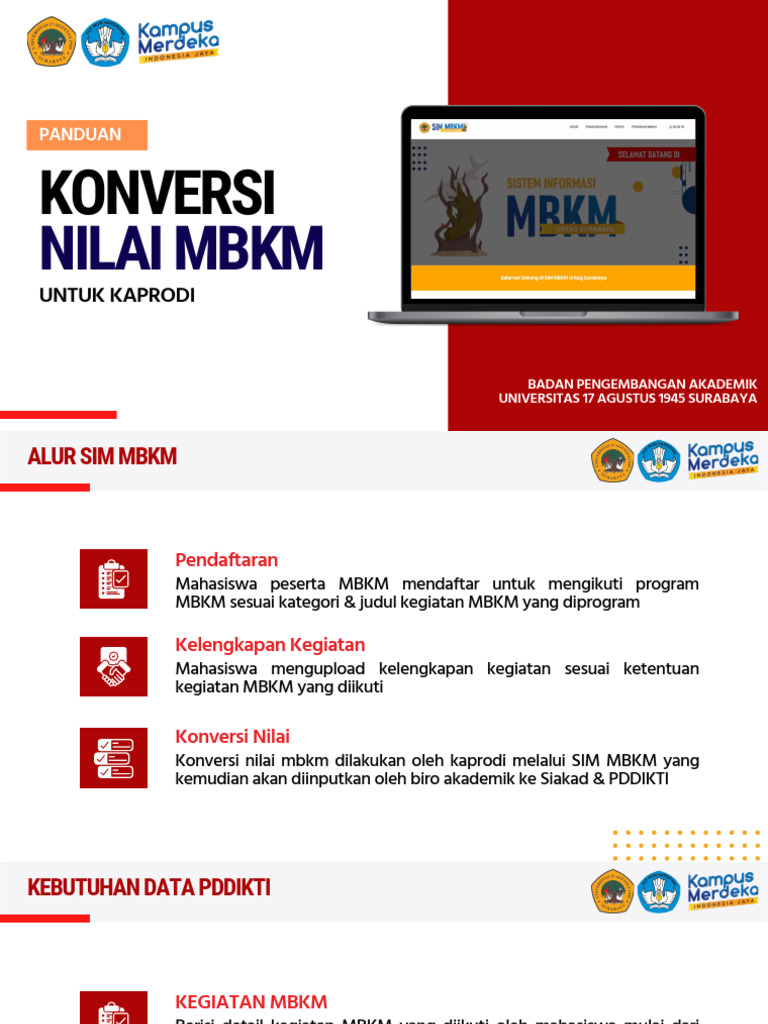 Panduan Konversi NIlai MBKM | PDF