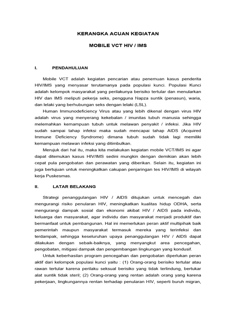 KAK Mobile VCT Siap Cetak | PDF