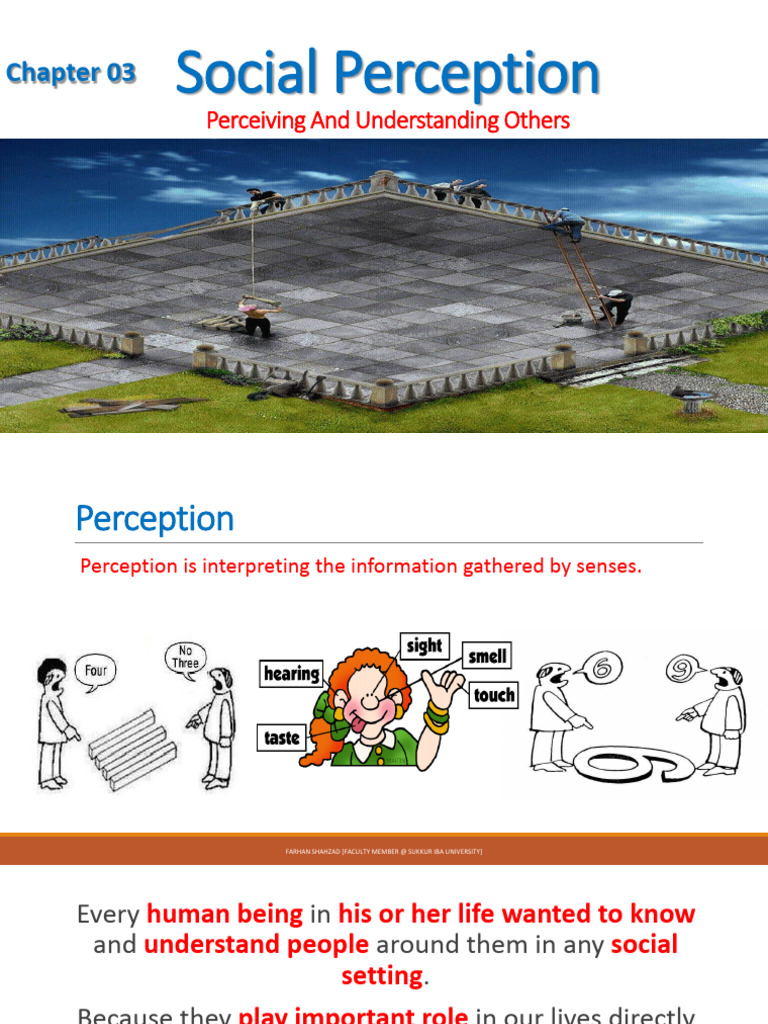 Socail psychology Chapter 03 Perception (2) | PDF