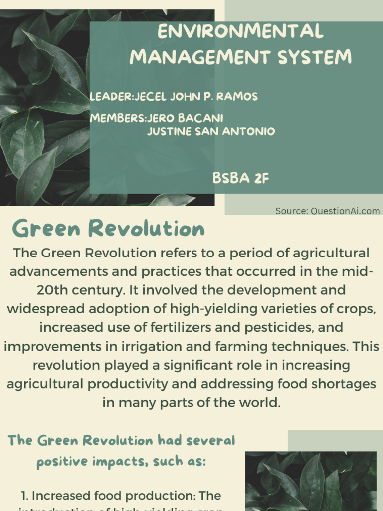 Green Revolution (EMS) | PDF
