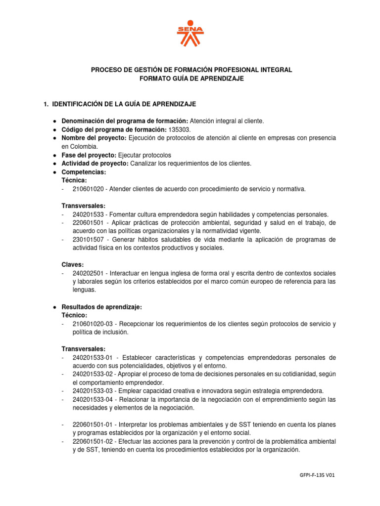Guia Aprendizaje 3 | PDF | Iniciativa empresarial | Aprendizaje