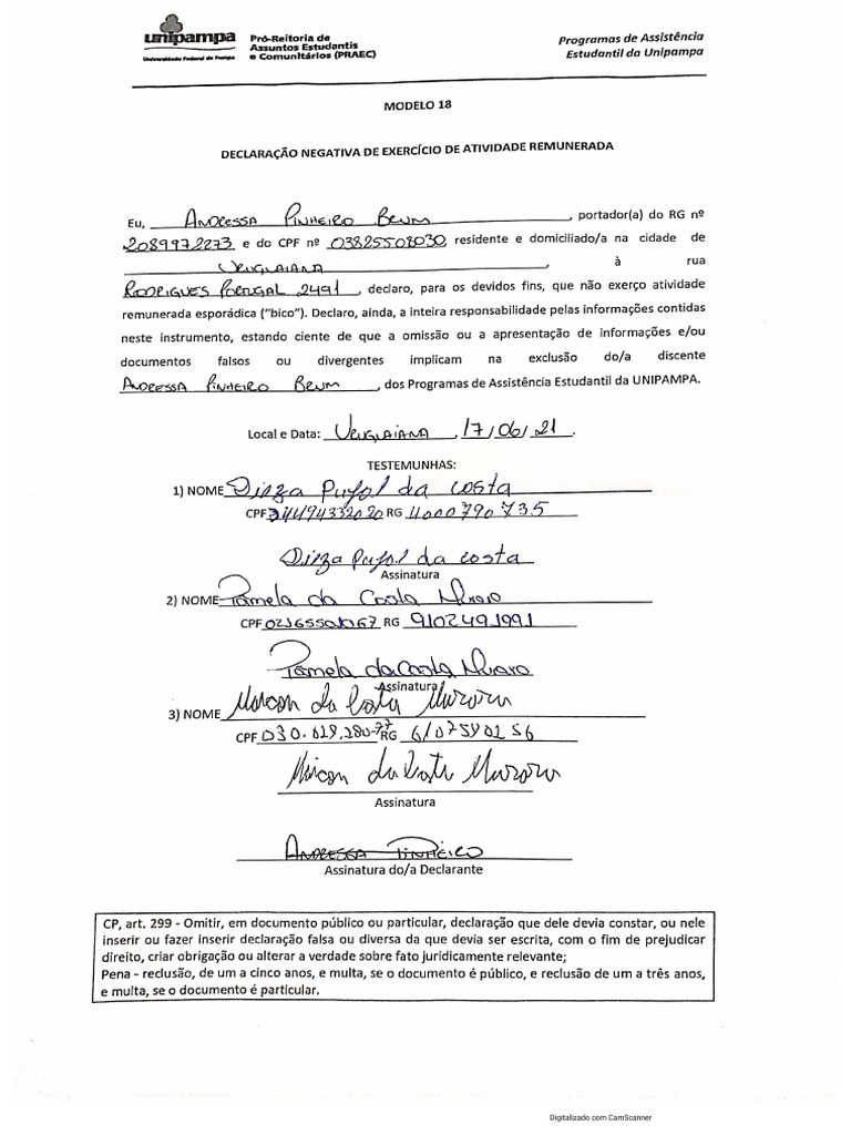 Modelo 18 Preenchido | PDF