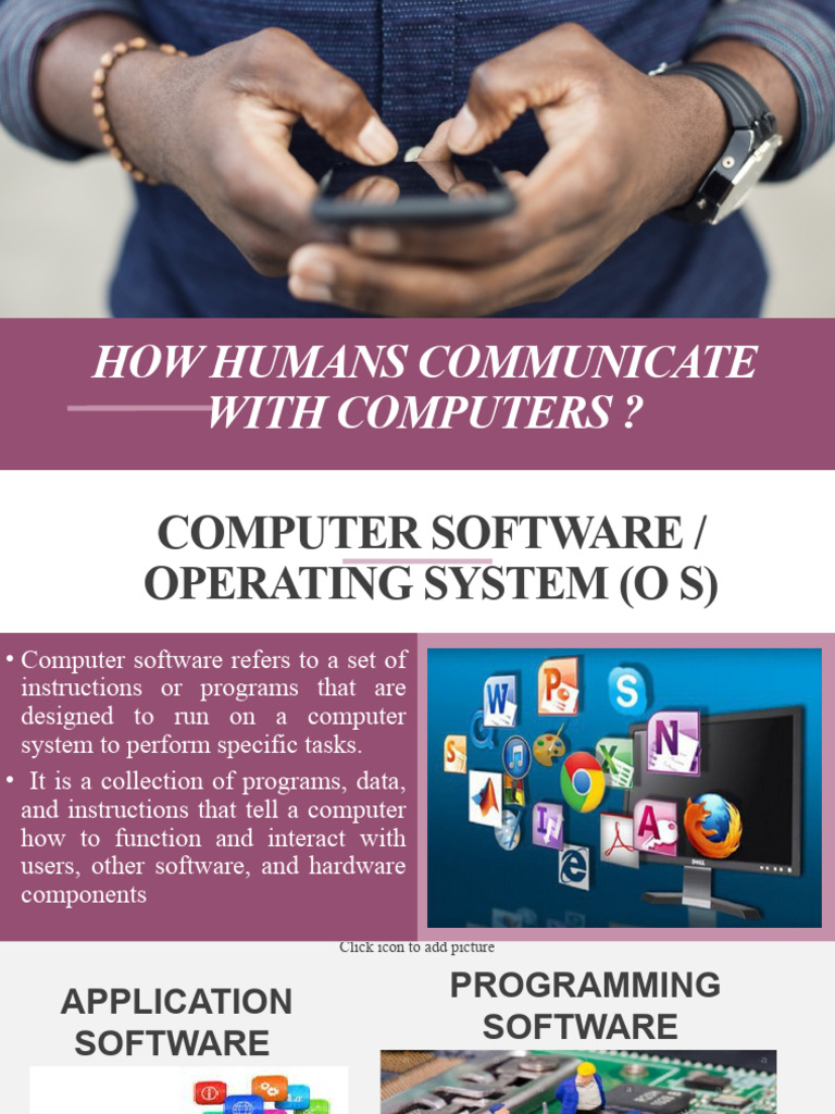 How Humans Communicate With Computers Jessa's Group | PDF | Software | Graphical User Interfaces