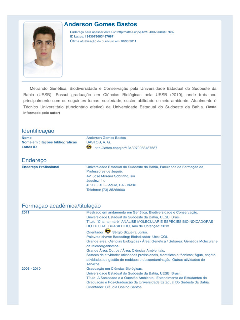 Currículo Lattes | PDF