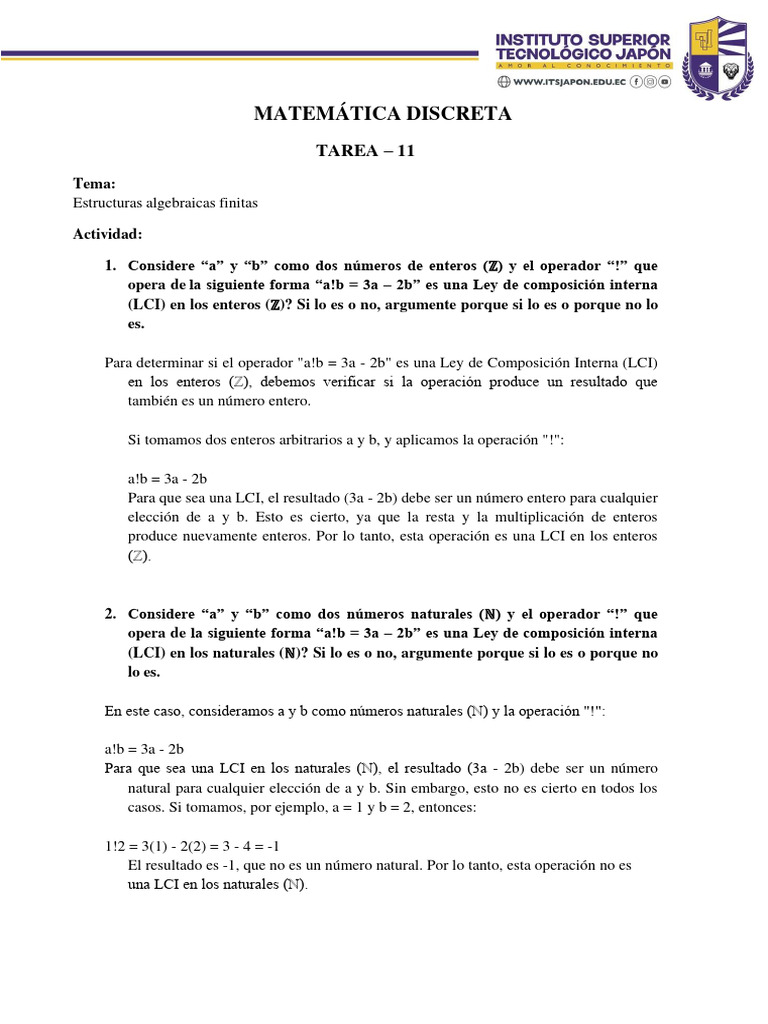 MD Tarea-11 | PDF | Número natural | Número Real