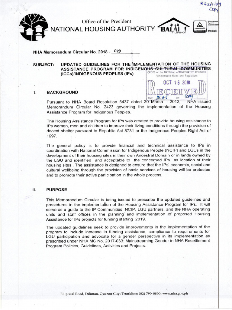 Nha MC 2018-029 Hapip | PDF