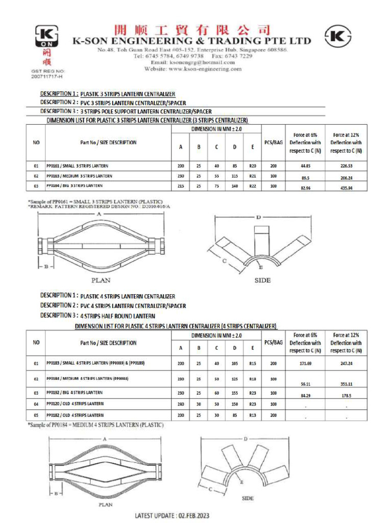 Plastic Lantern Spacer | PDF