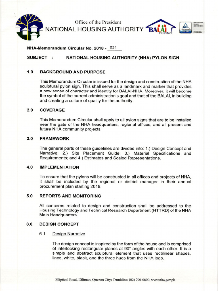 MC 2018 031 Nha Pylon Sign | PDF
