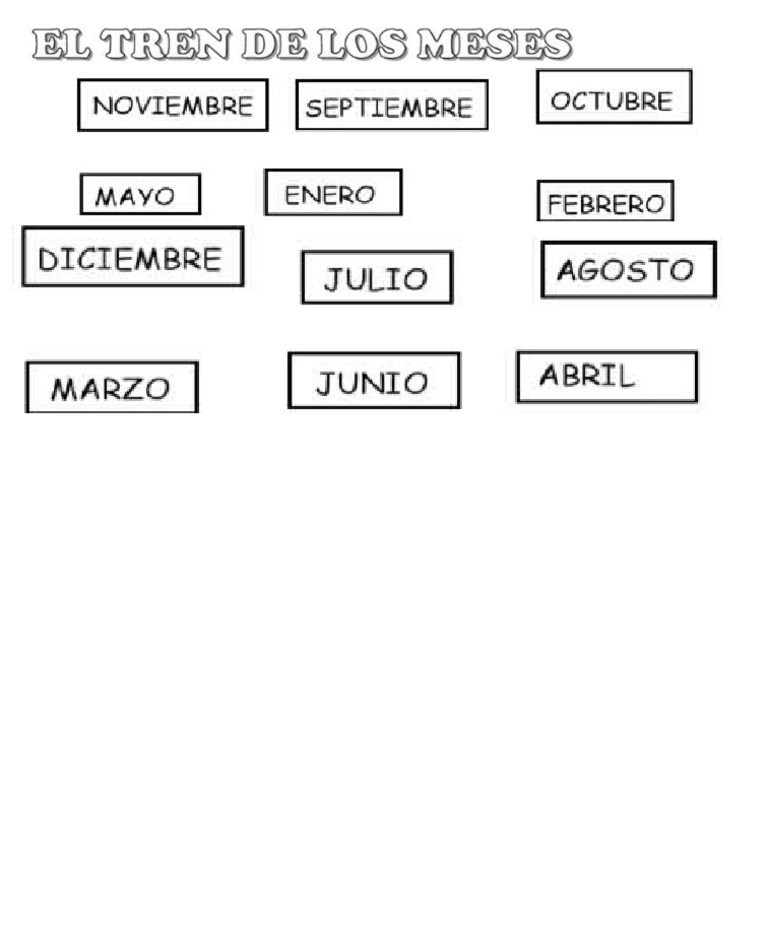 Guia Del Tren de Los Meses Del Año | PDF Guia Del Tren de Los Meses Del Año | PDF