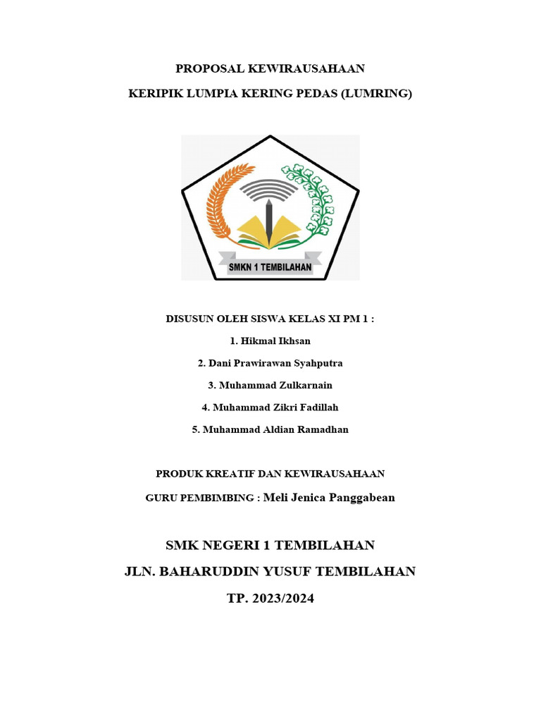 Proposal Usaha Lumring | PDF