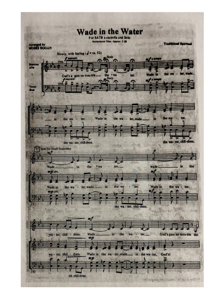 Wade in The Water | PDF