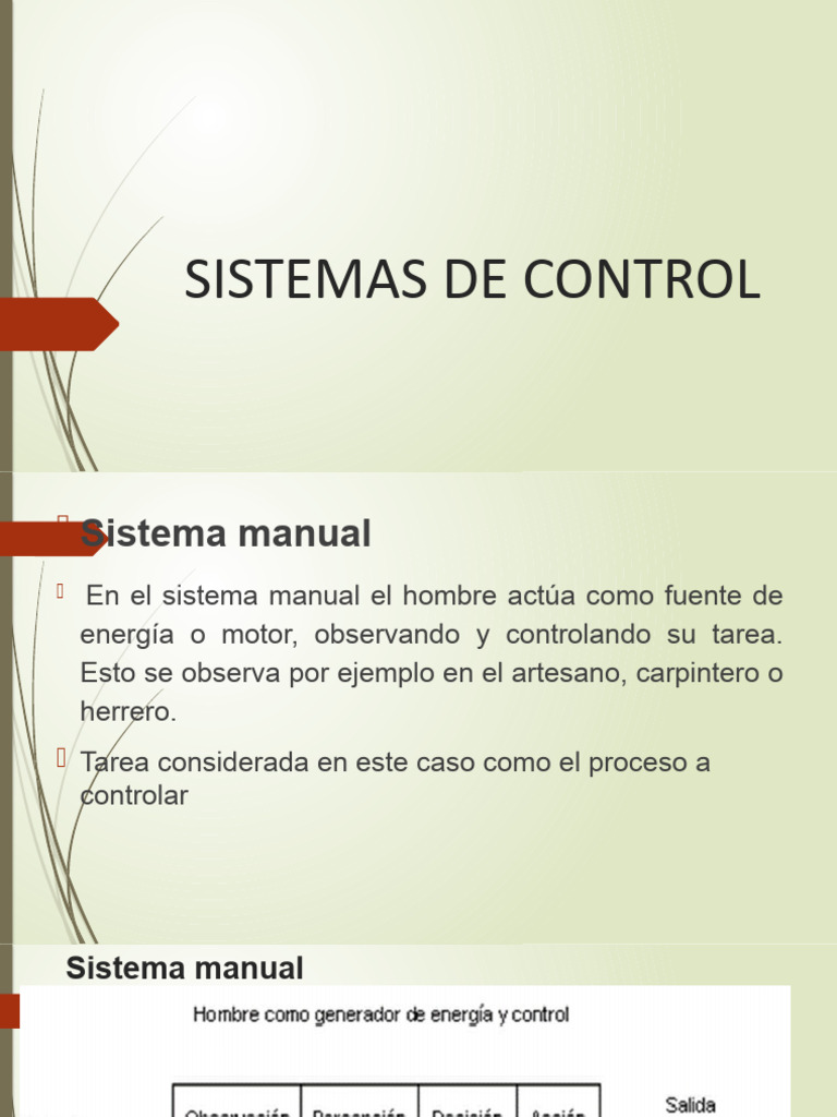 Tipos de Sistemas de Control | PDF | Tecnología