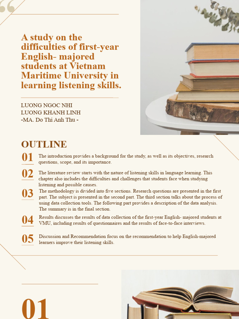 A Study On The Difficulties of The First Year English - Majored ...