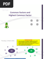 Grade 8 LCM and HCF Worksheet | PDF | Teaching Methods & Materials