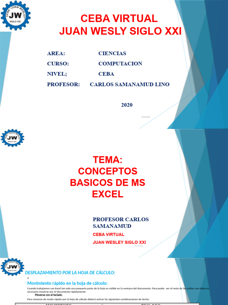 Conceptos Básicos de Excel | PDF | Hoja de cálculo | Microsoft Excel