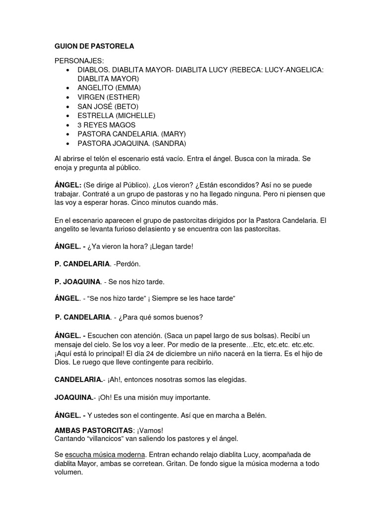 Guion de Pastorela | PDF