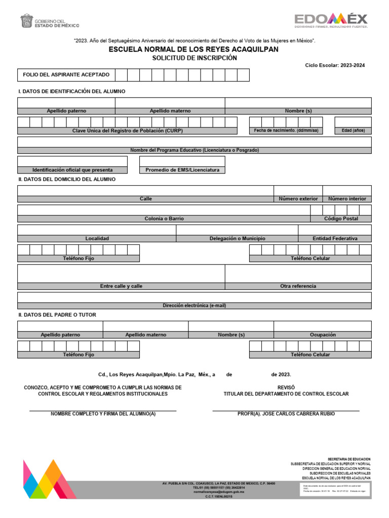 CorrecciÃ N De Solicitud De InscripciÃ N Ce 2023 2024 Pdf Contraseña