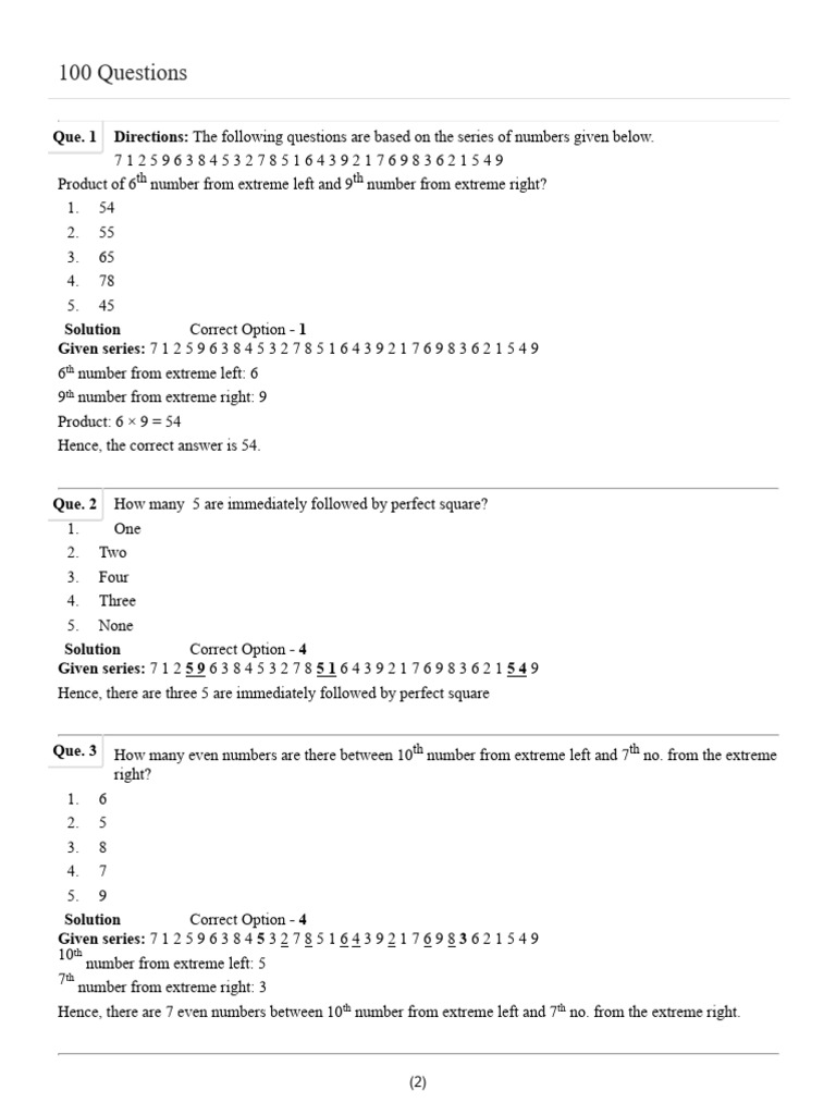 IBPS Clerk Prelims 2018 Question Paper - December 05 Shift 1 | PDF ...