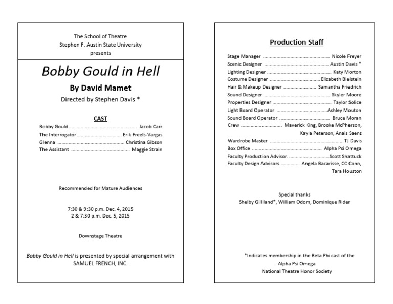 Bobby Gould in Hell | PDF