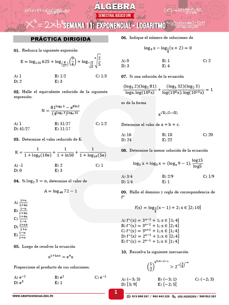 Ejercicios Resueltos de Logaritmos | PDF | Matemáticas discretas ...