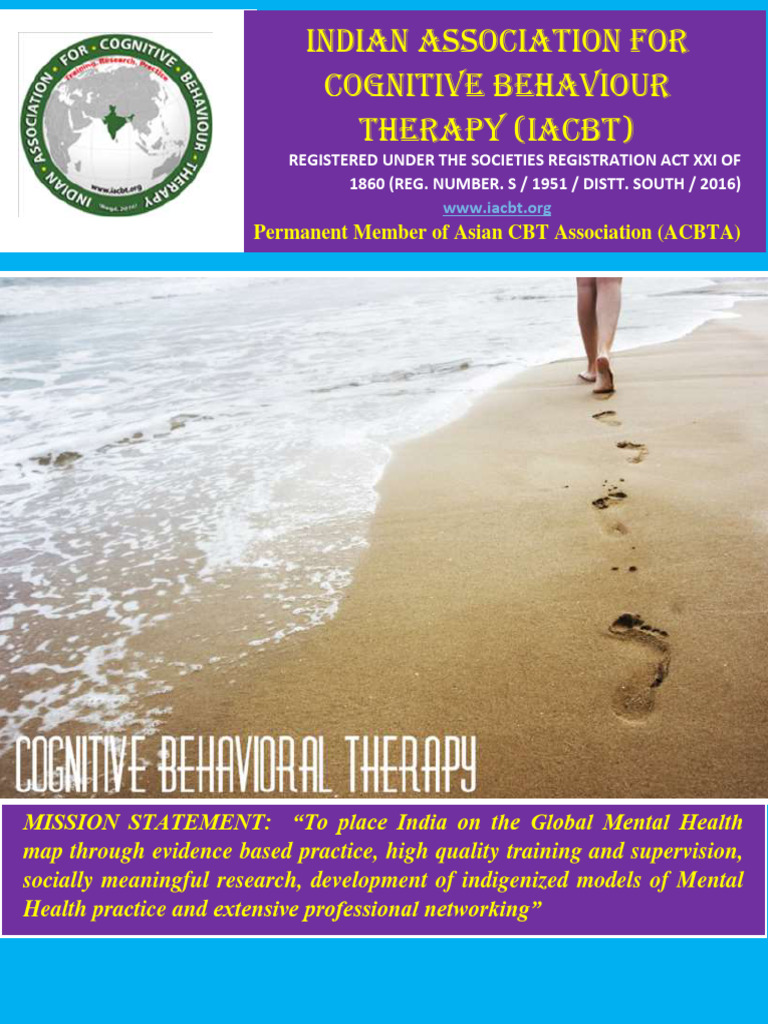 Brochure Iacbt | PDF | Psychotherapy | Cognitive Behavioral Therapy