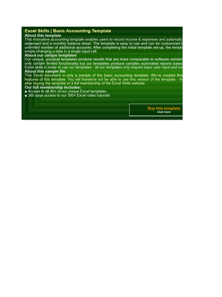 Basic Compnay Accounting Worksheet Template Excel Format | PDF | Taxes ...