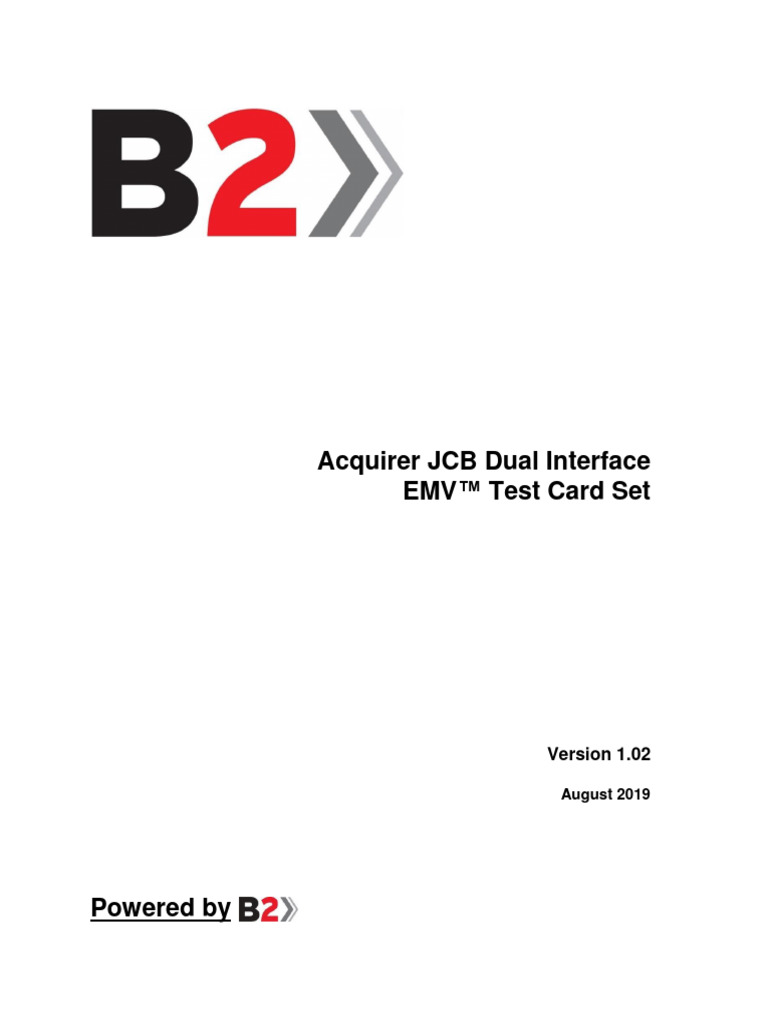 Acq-Jcb Di Test Card Set v1 | PDF | Emv | Personal Identification Number