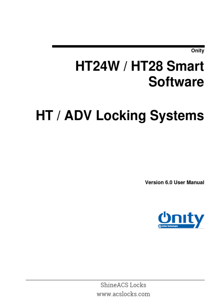 Onity ht24 Manual | PDF | Computer Keyboard | Smart Card