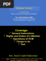 Poll Watcher's Guidelines | PDF | Polling Place | Voting