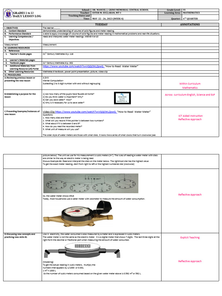 Ester DLP CO4 Math 6 (Q4W4) | PDF