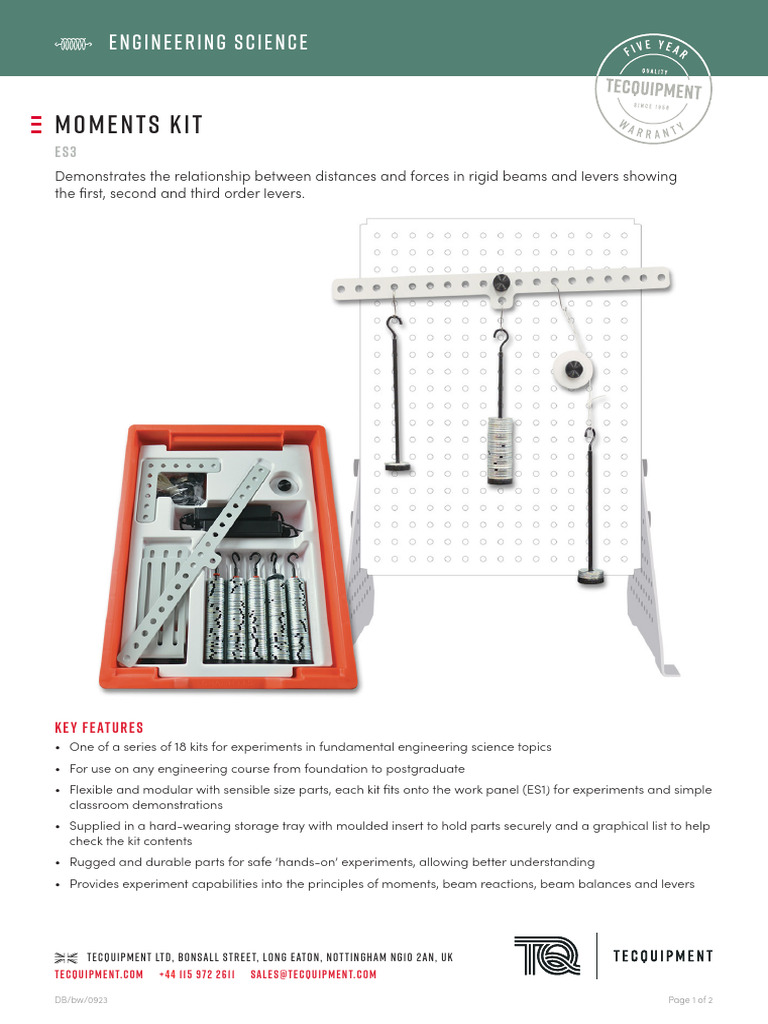 ES3 Moments Datasheet | PDF | Science