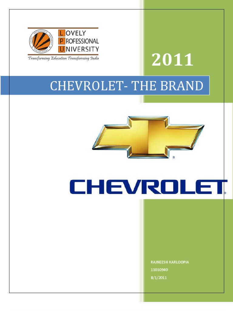 Chevrolet The Brand | Download Free PDF | Chevrolet | Industries