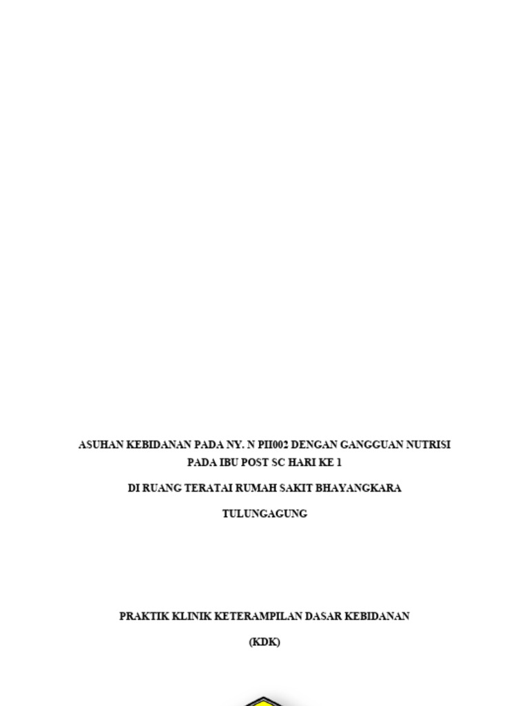 LP Nutrisi Dan Post SC 1 (Lailatun) | PDF