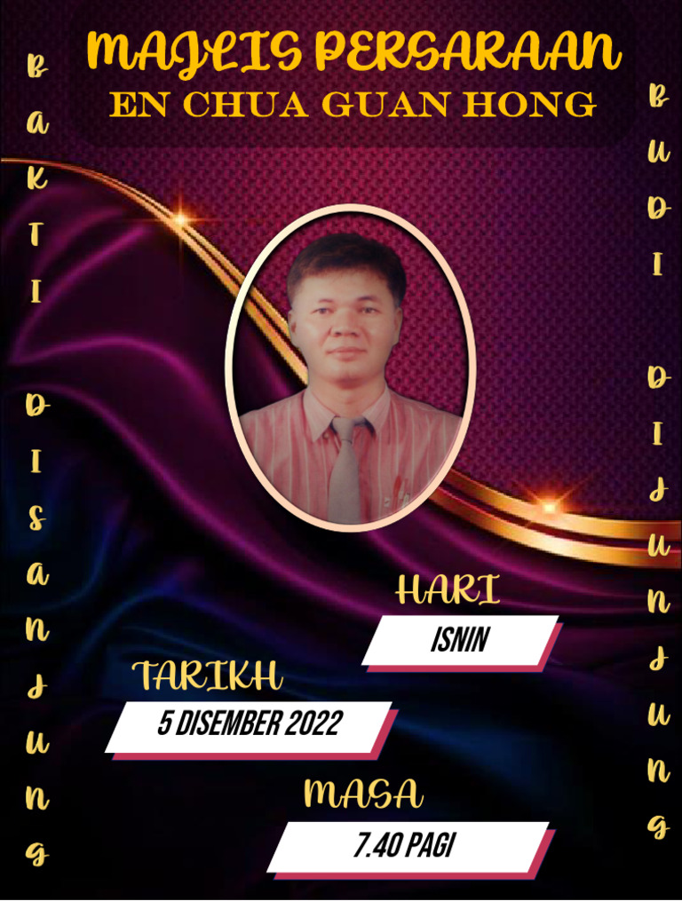 Persaraan Cikgu CHUA GUAN HONG | PDF