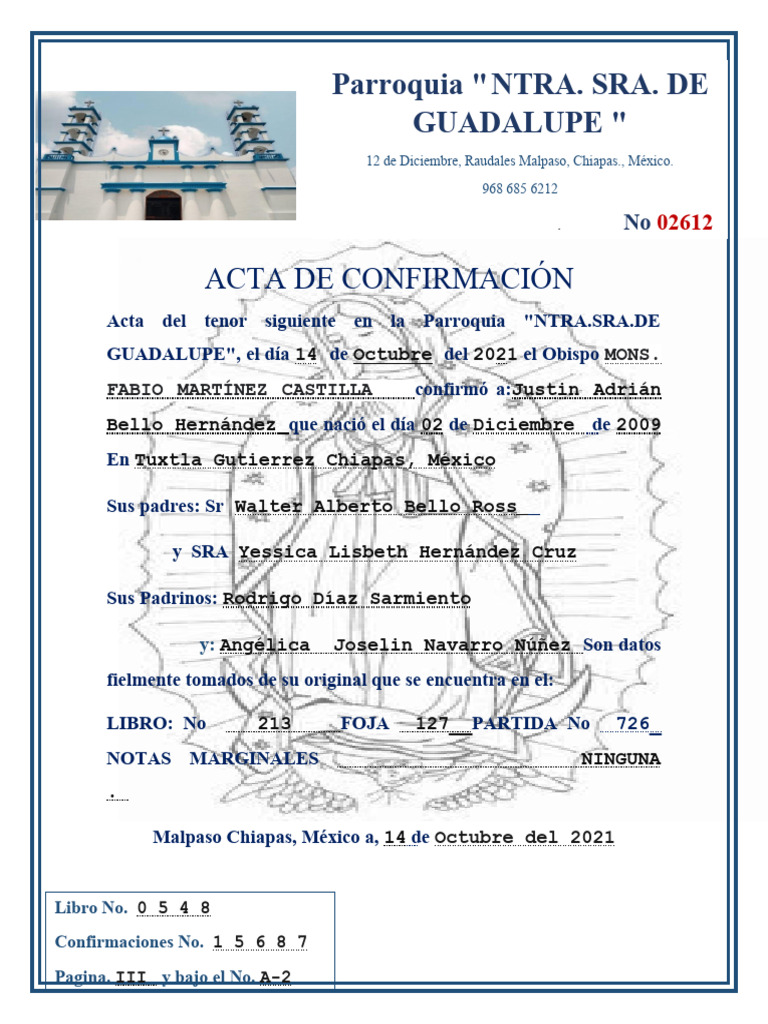 Nueva Confirmacion y Bautizo 2 | PDF