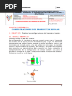 S17 - Configuración Base Común, Emisor - Común y Colector Común | PDF