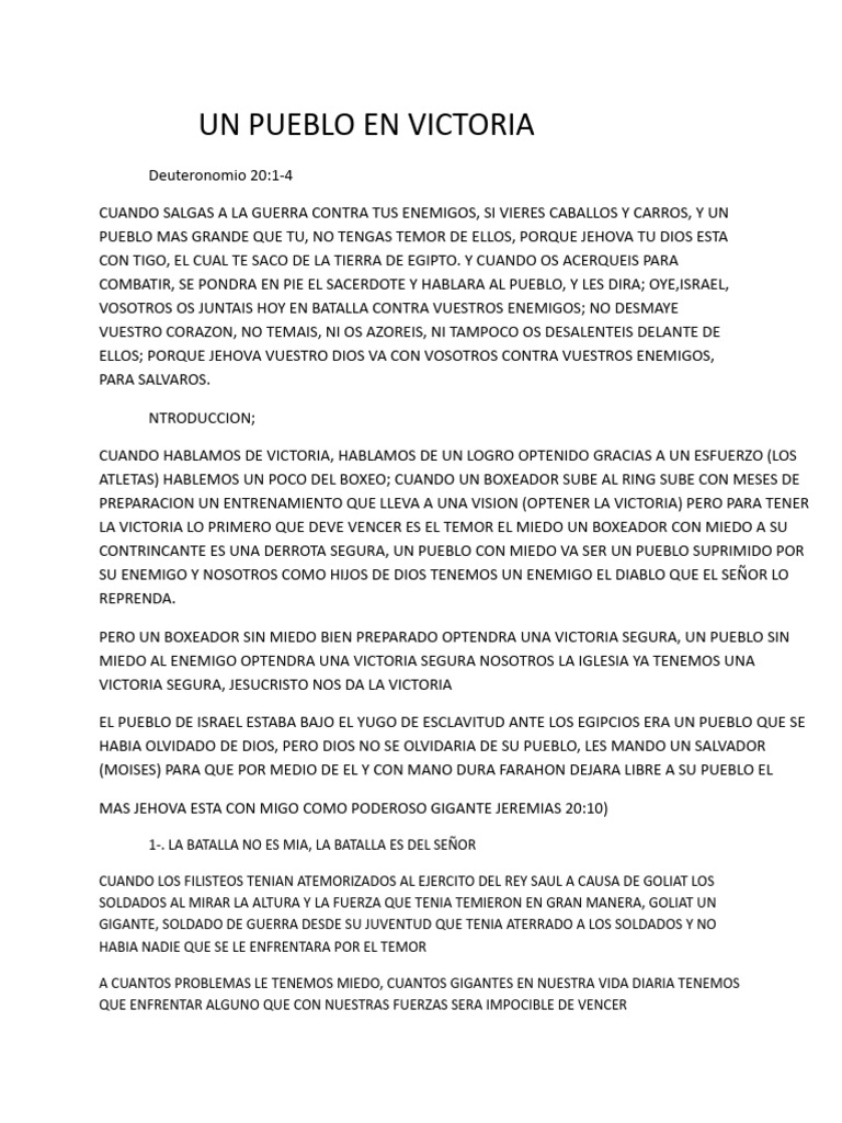 Un Pueblo en Victoria | PDF | Cristo (título) | Dios