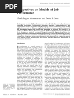 Campbell 1990 Modeling Job Performance PDF | PDF | Degrees Of Freedom ...