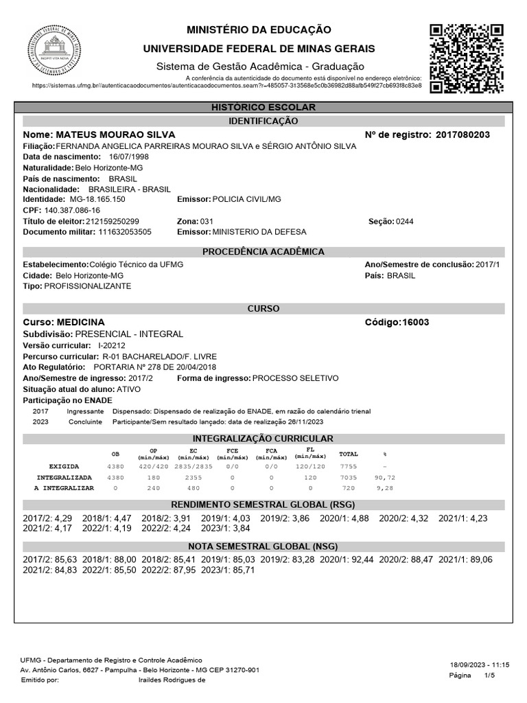 Histórico Mateus Silva | PDF | Sistema de saúde | Remédio