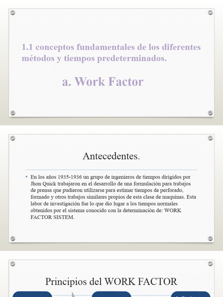 A. Work Factor | PDF