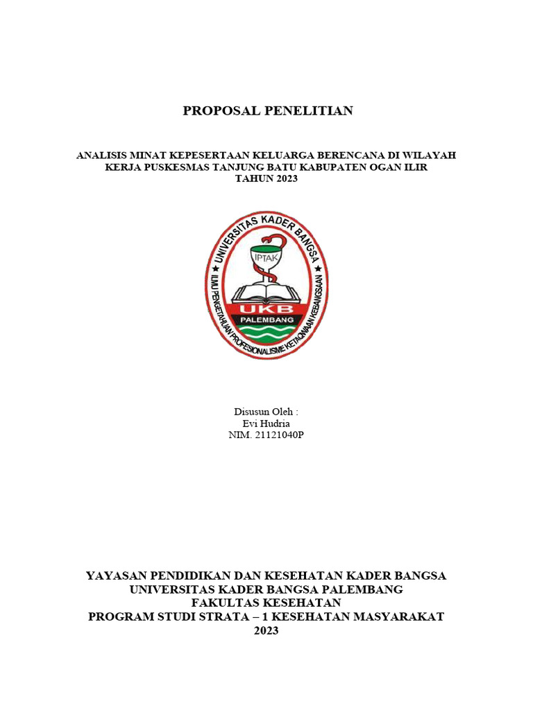Rev Proposal Skripsi Evi Pasca Sempro | PDF | Pengembangan Diri