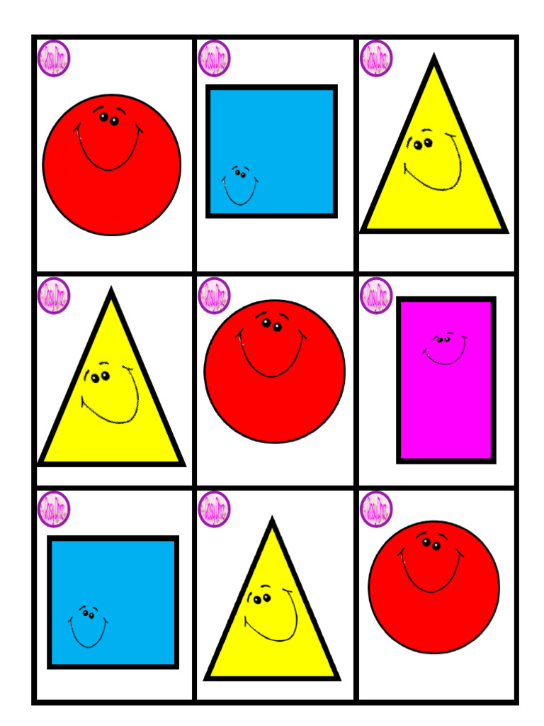 Loteria de figurAS GEOMETRICAS 2.pdf Versión 1 | PDF