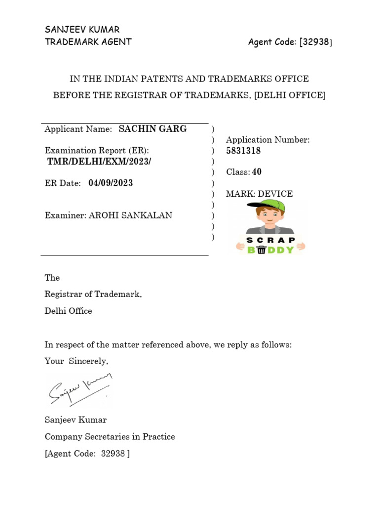 Draft Reply | PDF | Trademark | Property Law