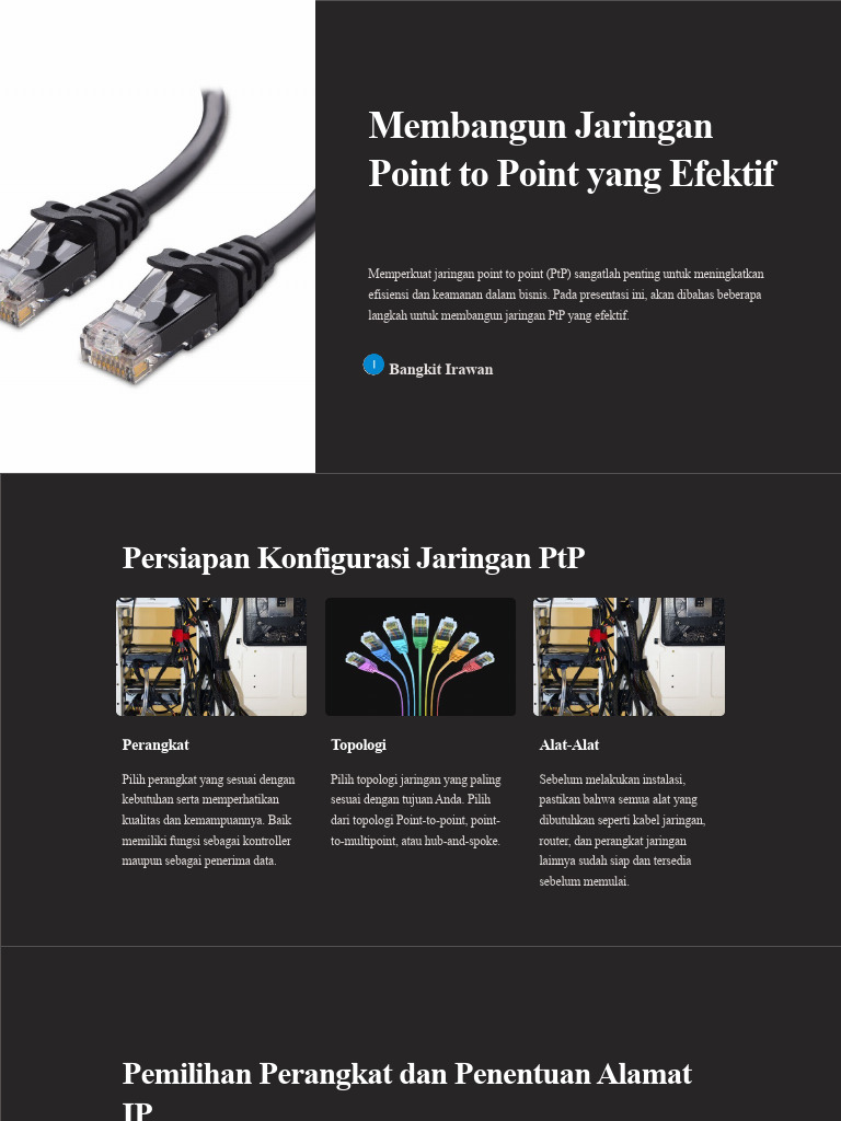 Membangun Jaringan Point To Point Yang Efektif | PDF