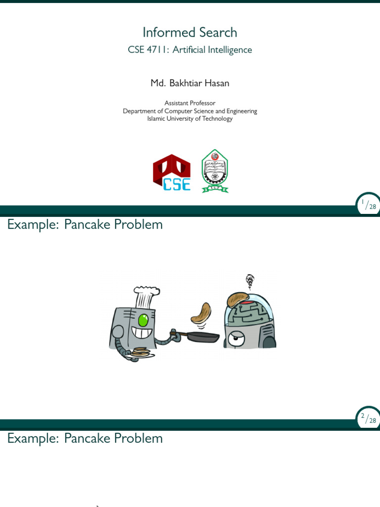 Informed Search | PDF | Theoretical Computer Science | Computer Science